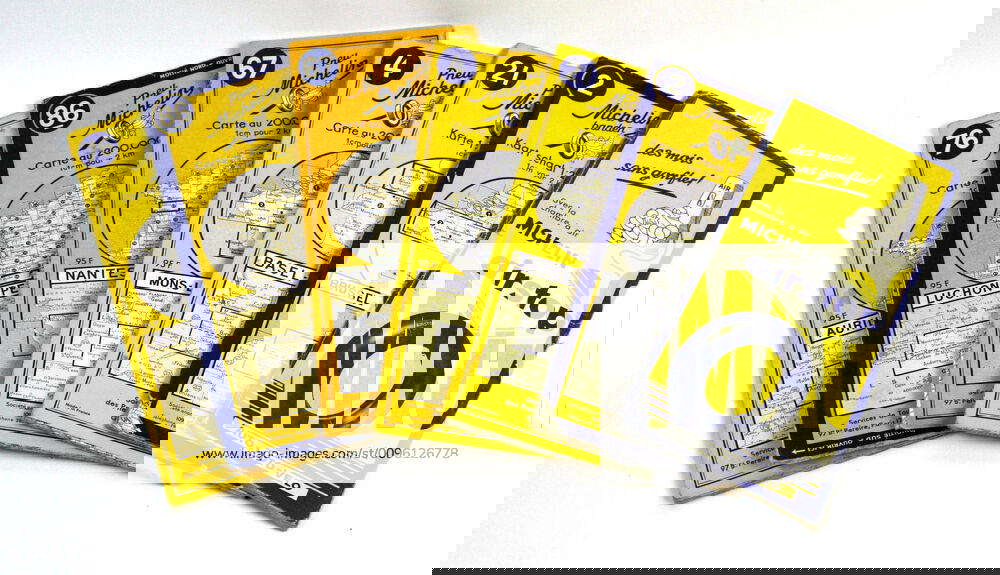 MICHELIN CARDS 50 Years Michelin Cards circa 1955 Credit Collection ...