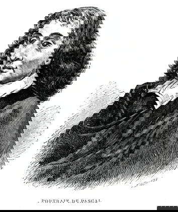 PASCAL Blaise Portrait of Blaise PASCAL 1623 1662 made by DOMAT at the 17th s Credit Collection CL