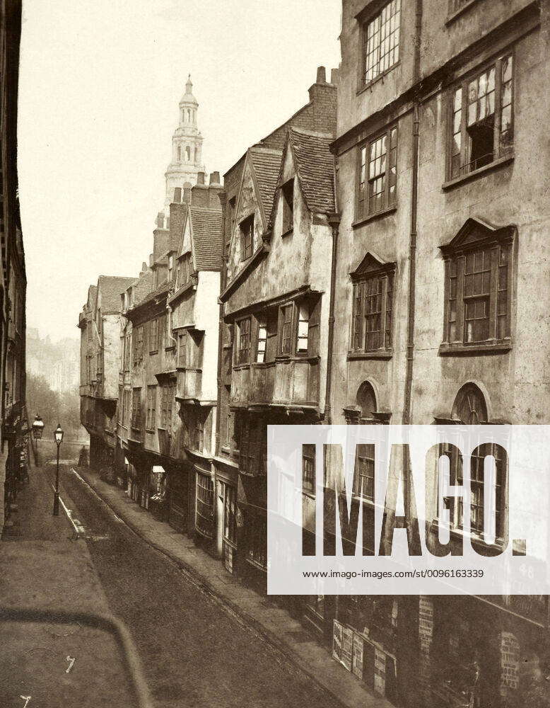LONDON XIXth c Old houses in Wych street in London Photograph circa ...