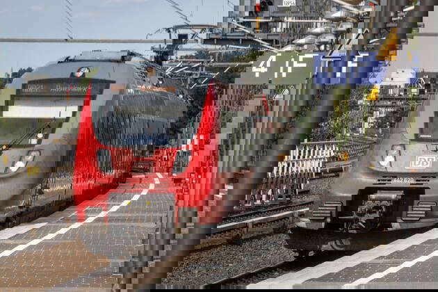 DEU, Germany, Berlin, 30 08 2019 Deutsche Bahn regional train train on ...