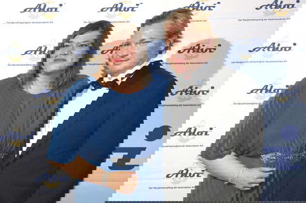 Katharina Fegebank with partner Mathias Wolff at the 14th New Years ...