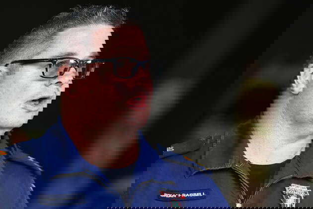 NSW AMBULANCE PRESSER, ICU paramedic Brian Parcell poses for a photo ...