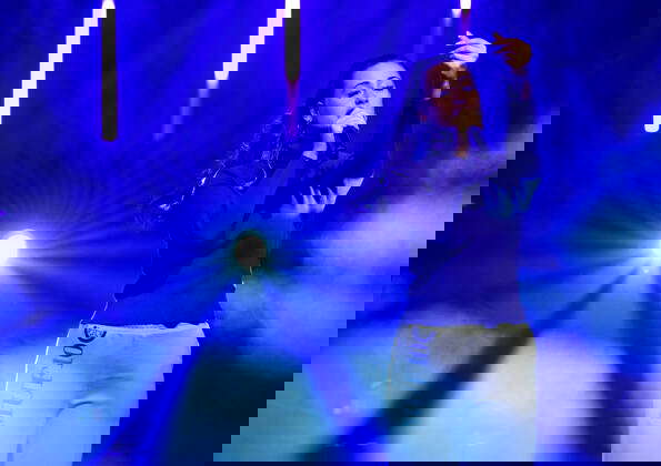 Steppe wolf 2020 The Danish rapper Tessa on stage at Bremen Theater at ...