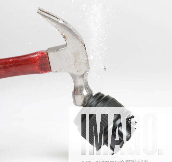 Hamer is smashing a camera lens hamer is smashing a camera lens