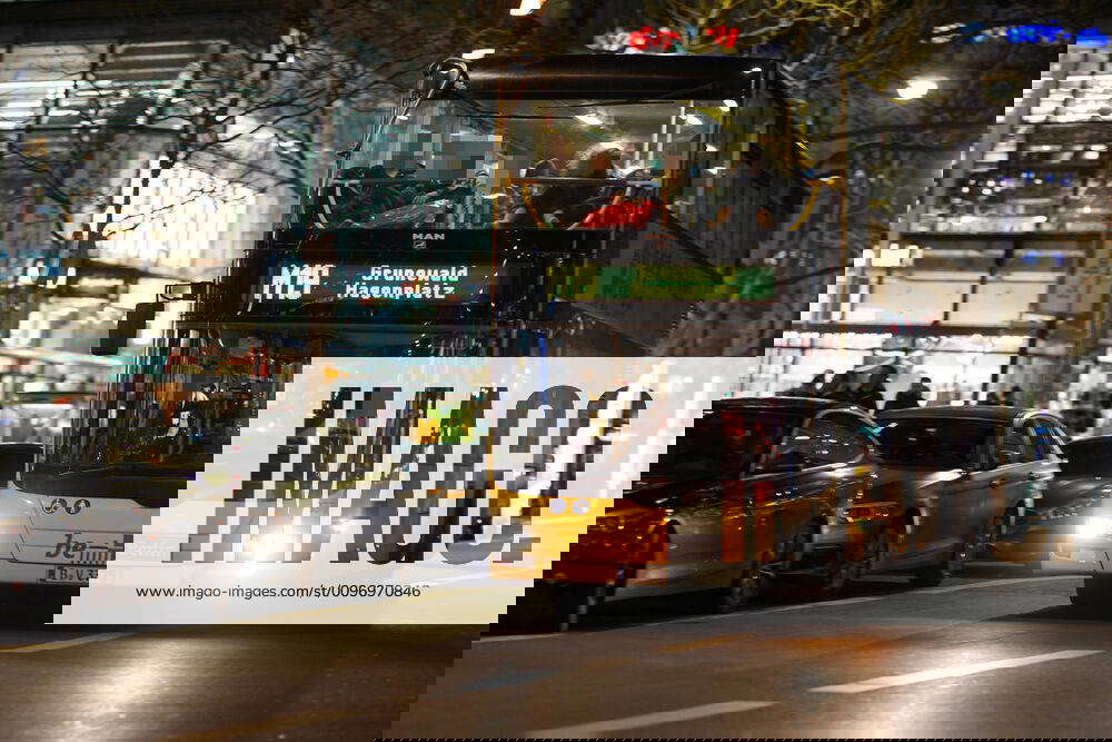 Berlin, Germany, GER, BVG Bus m19 with destination Hagenplatz