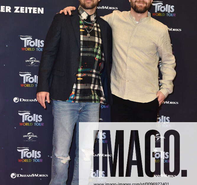 Justin Timberlake and Mark Forster at the photocall for the animation ...