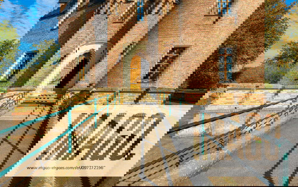 Entrance at the Flatow Tower in Park Babelsberg, Potsdam