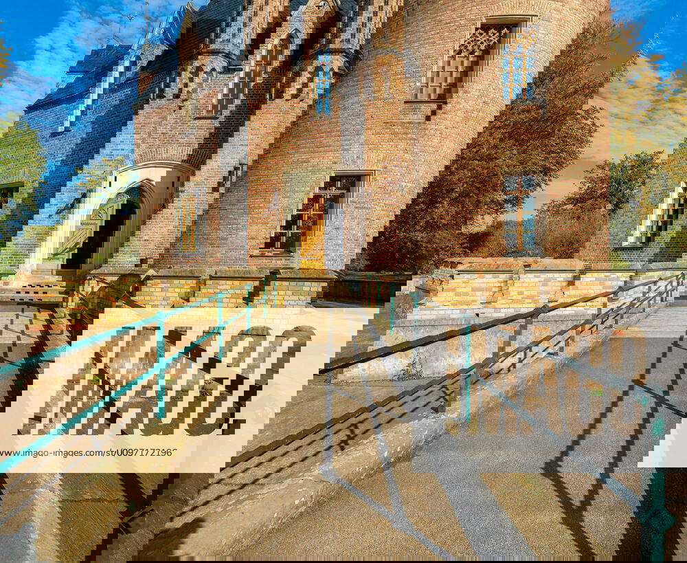 Entrance at the Flatow Tower in Park Babelsberg, Potsdam