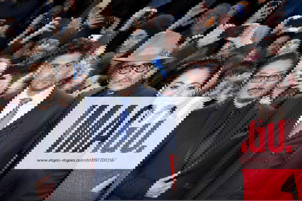 Hiroyuki Sanada, Andrew Levitas, Johnny Depp and Minami attend the ...