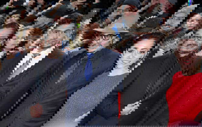 Hiroyuki Sanada, Andrew Levitas, Johnny Depp and Minami attend the ...