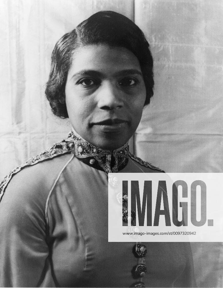 Marian Anderson (1897-1993), African American opera singer, received ...