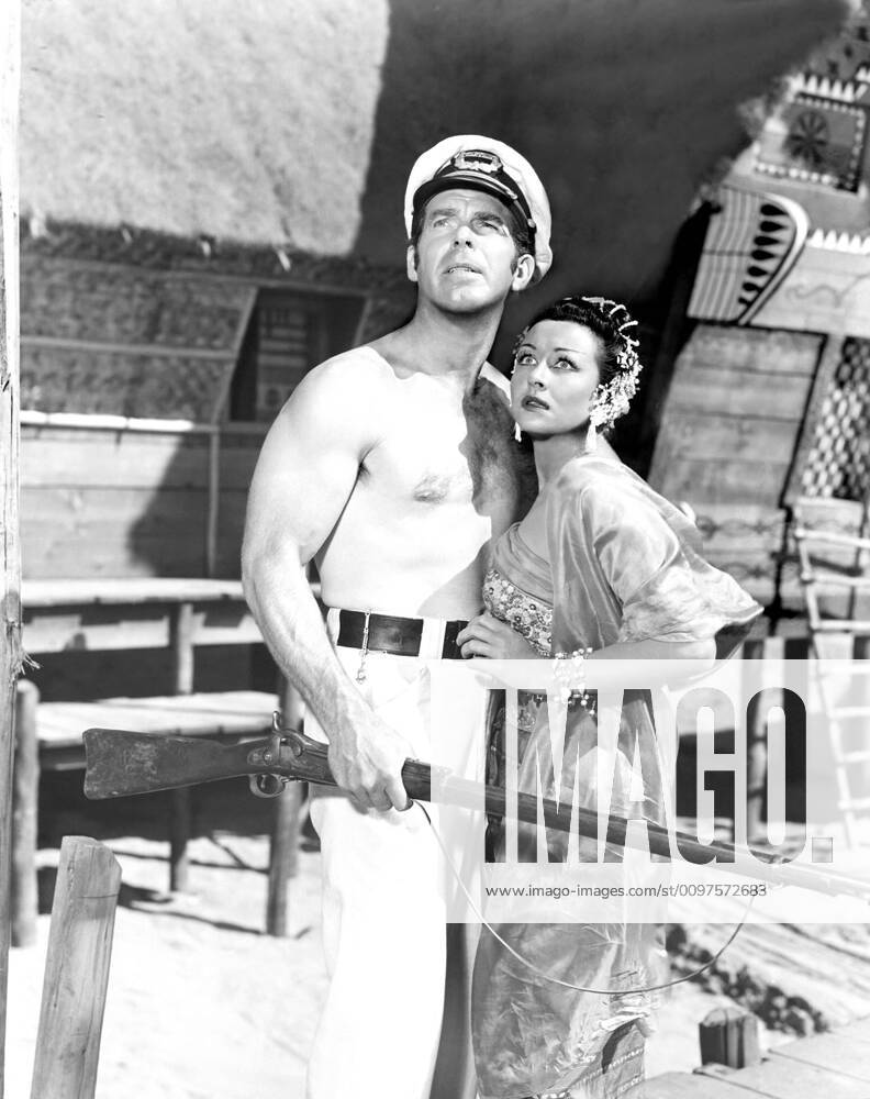 FAIR WIND TO JAVA, from left, Fred MacMurray, Vera Ralston