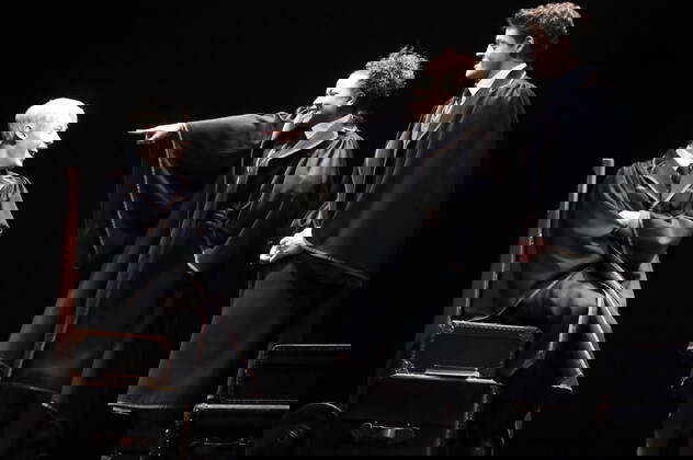 Mathias Reiser, Madina Frey and Vincent Lang at the photo rehearsal ...