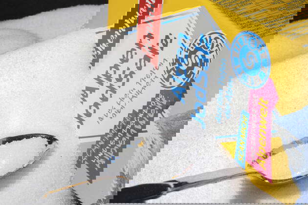 Iodized salt, table salt enriched with iodine