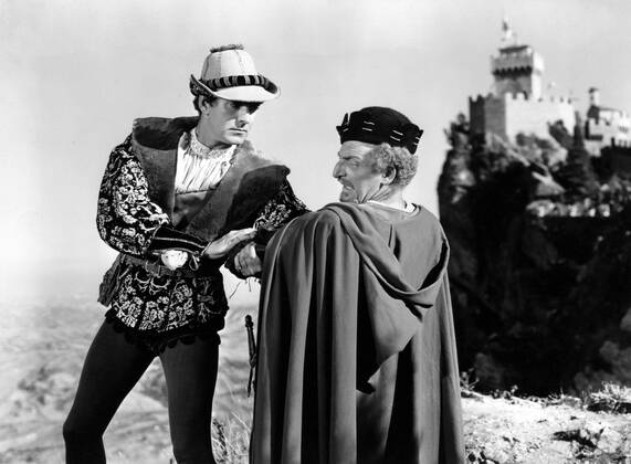 PRINCE OF FOXES, Tyrone Power, Everett Sloane, 1949 Courtesy Everett