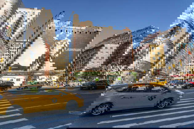 Calvin Klein billboard in New York A Calvin Klein billboard advertising ...