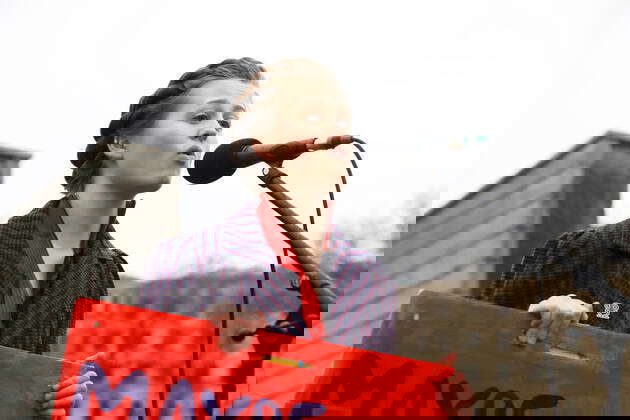 Clara Mayer climate activist at the climate strike s for Future GER ...