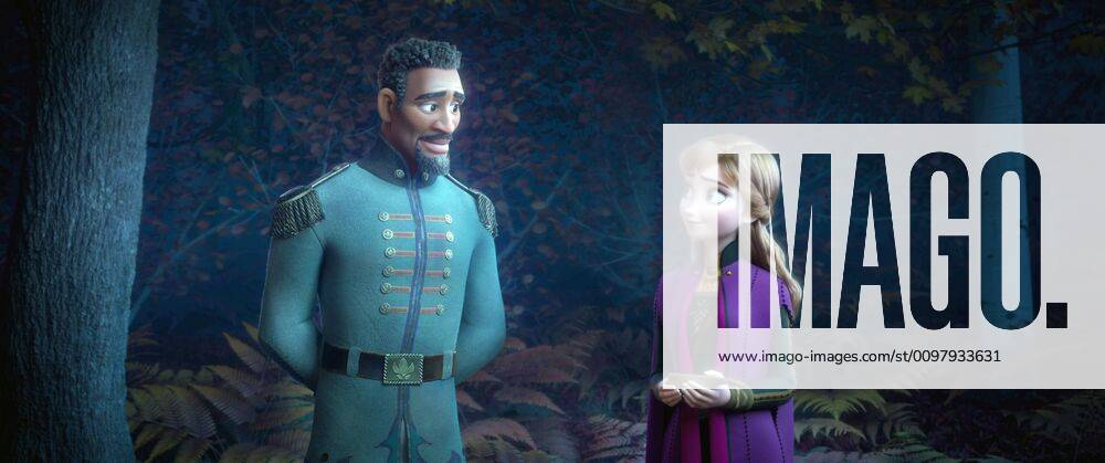 FROZEN II, from left: Lieutenant Destin Mattias, Elsa, 2019. Walt ...