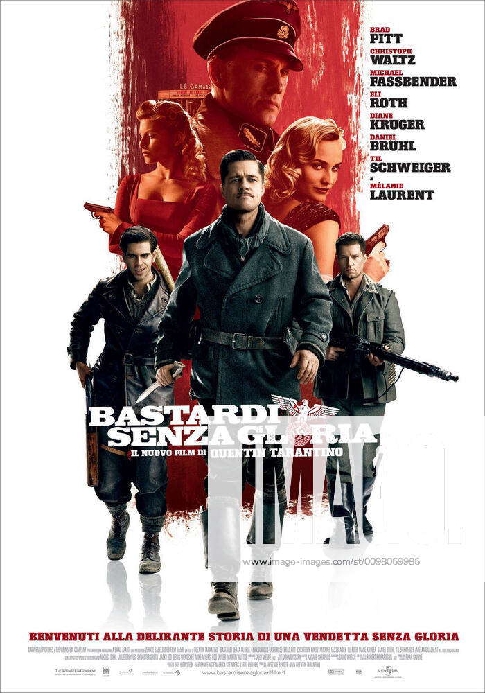 INGLOURIOUS BASTERDS, Italian poster art, clockwise from top: Christoph ...