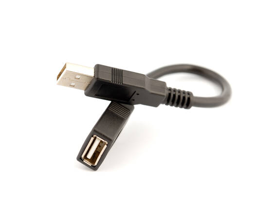 USB connectors, cable. USB (Universal Serial Bus) connectors, cable ...
