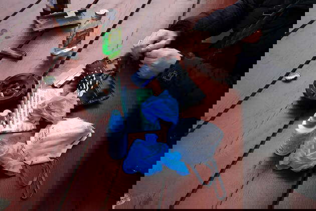 Kiosk visit by Monia and Robert Corona crisis Corona pandemic Fear of ...