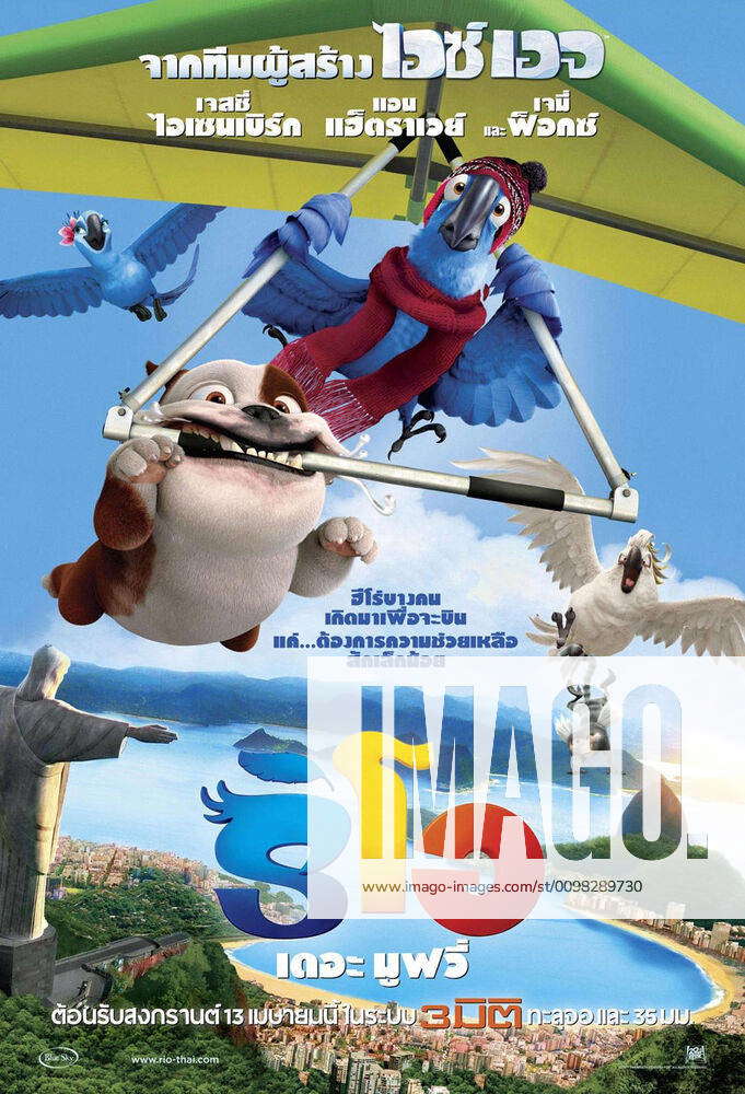 RIO, Thai poster art, clockwise from top left: Jewel (voice: Anne ...