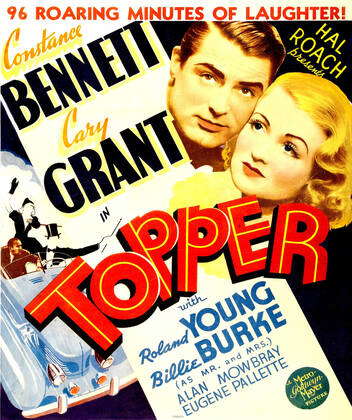 TOPPER, from left: Cary Grant, Constance Bennett, 1937 Courtesy Everett ...