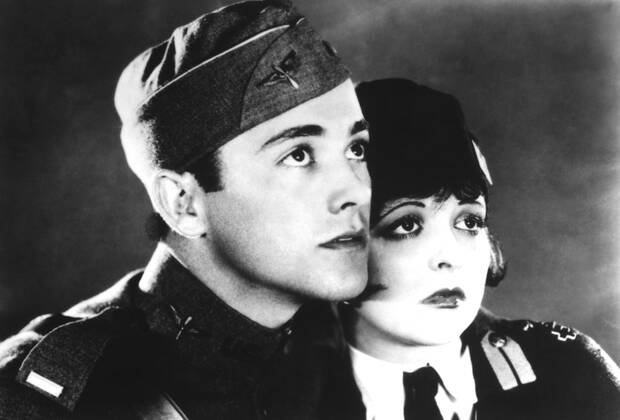 WINGS, from left: Charles Buddy Rogers, Clara Bow, 1927 Courtesy ...