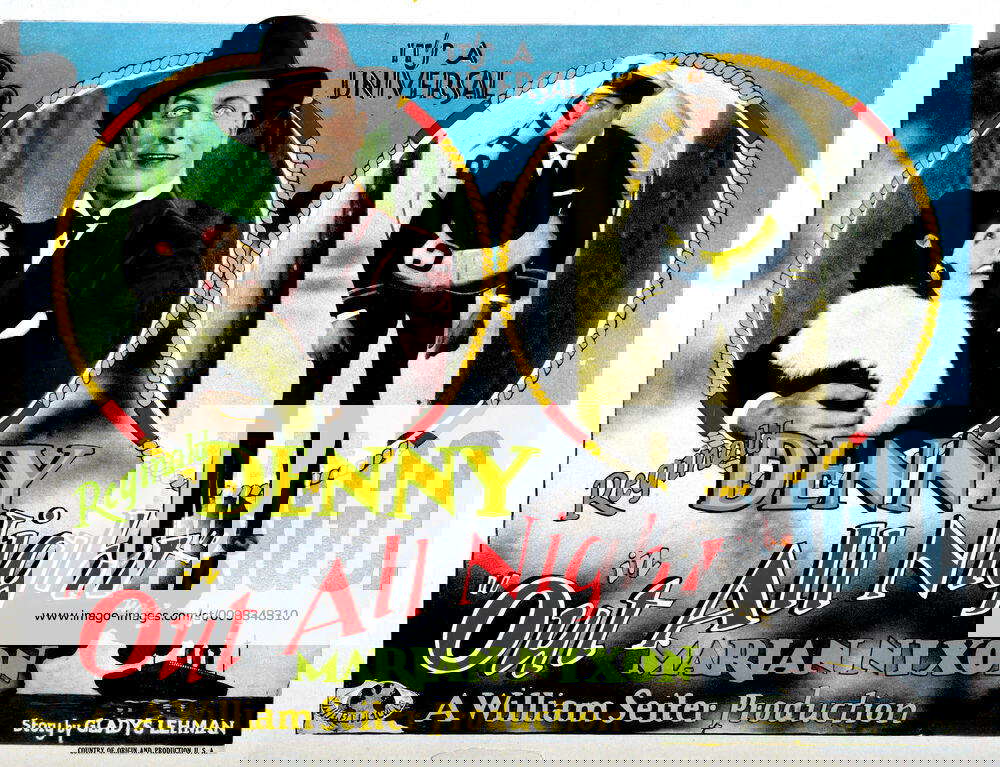 OUT ALL NIGHT, US lobbycard, from left: Marian Nixon, Reginald Denny ...