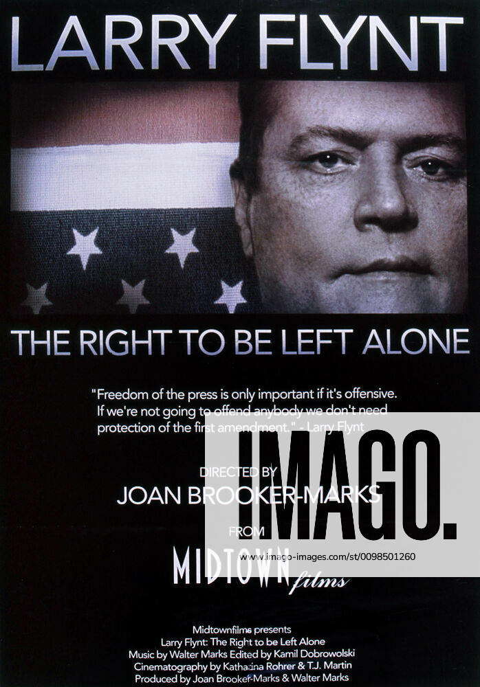LARRY FLYNT: THE RIGHT TO BE LEFT ALONE, U.S. poster, Larry Flynt, 2007 ...