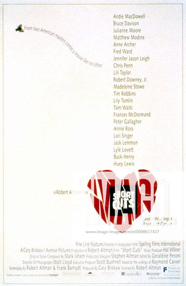 SHORT CUTS, Poster, 1993. Fine Line Features Courtesy: Everett ...