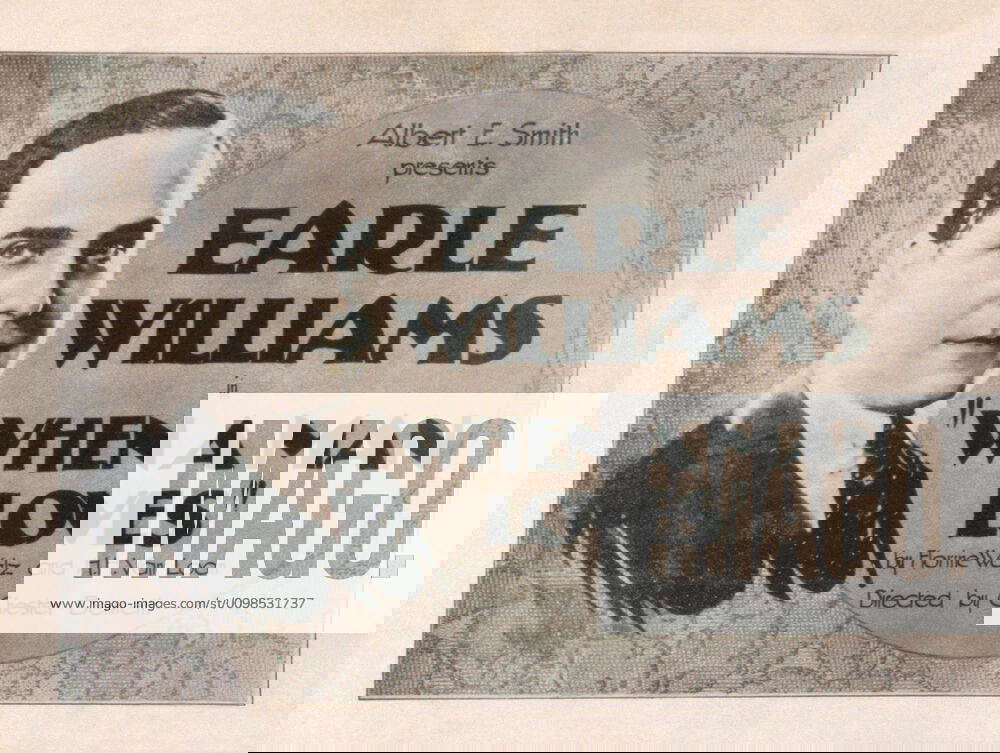 WHEN A MAN LOVES, US lobbycard, Earle Williams, 1919 Courtesy Everett ...