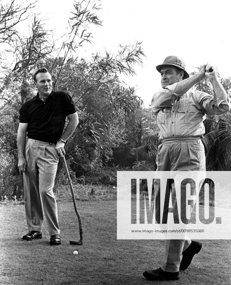CALL ME BWANA, 1963 Bob Hope golfing with Arnold Palmer Courtesy ...