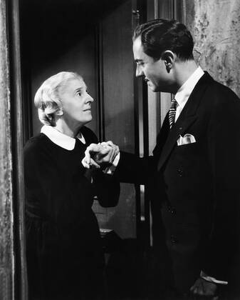 CROSSROADS, from left, Margaret Wycherly, Basil Rathbone, Claire Trevor ...