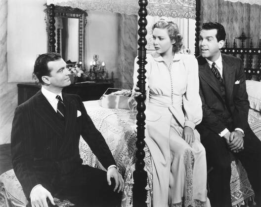 ONE NIGHT IN LISBON, from left: John Loder, Fred MacMurray, Madeline ...