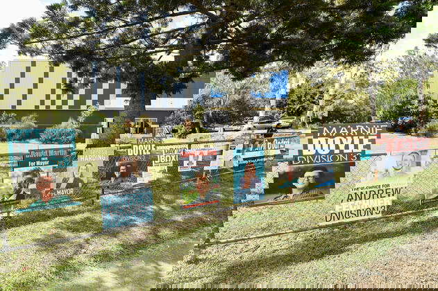 QLD STATE BY-ELECTIONS, Corflutes for candidates running for election ...