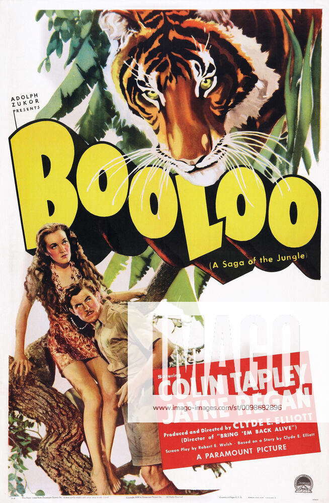 BOOLOO, US poster art, from left: Jayne Regan, Colin Tapley, 1939 ...