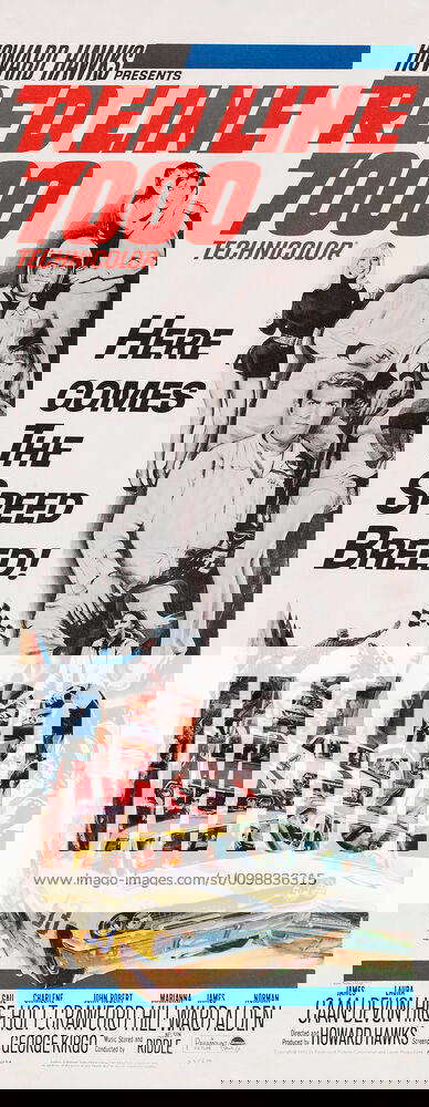 RED LINE 7000, US poster, James Caan (front), Laura Devon (left of ...