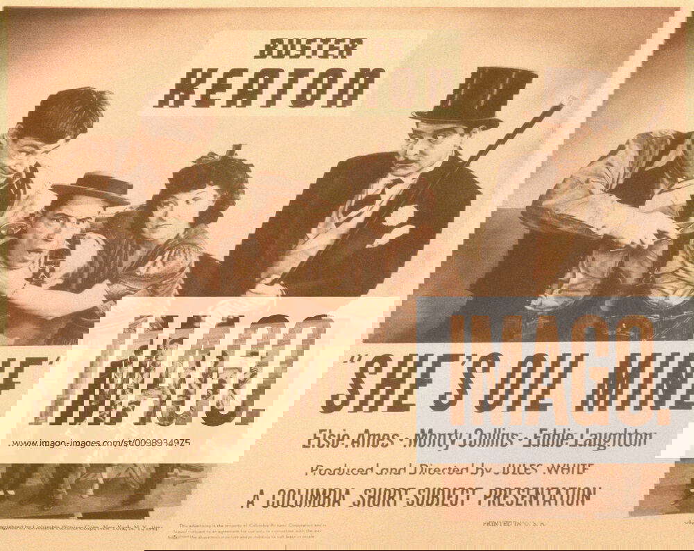 SHE S OIL MINE, US poster, top from left: Monte Collins, Buster Keaton ...