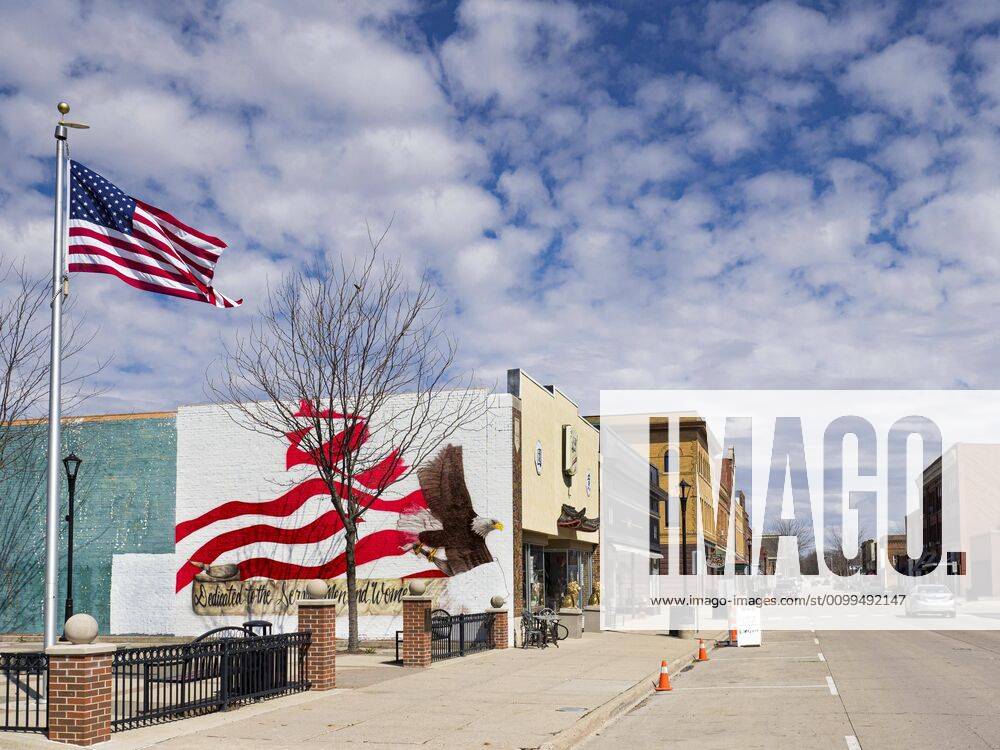 April 20, 2020, Perry, Iowa, U.S: An empty street in Perry, IA. The ...