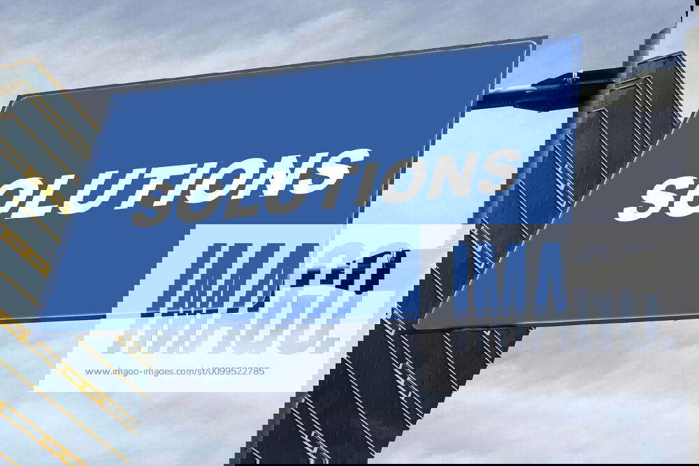 Solutions Signboard Concept Signboard along the Road - ready for ...