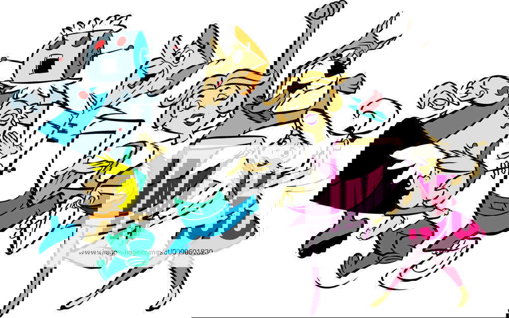 THE JETSONS, Rosey the Robot, Elroy Jetson, George Jetson, Jane Jetson ...