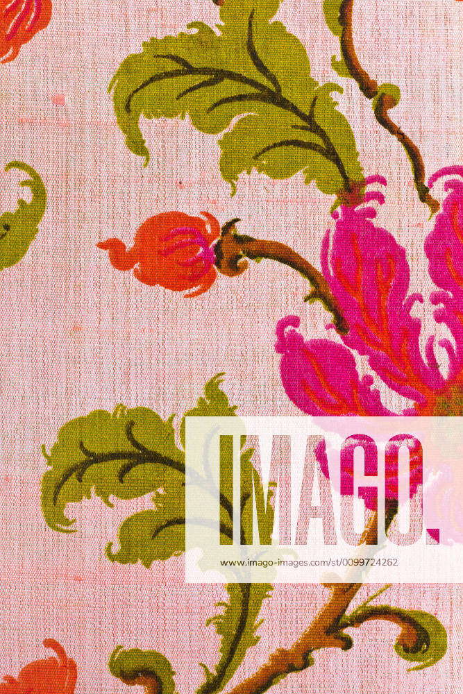 Close up of retro tapestry fabric pattern Close up of retro tapestry ...