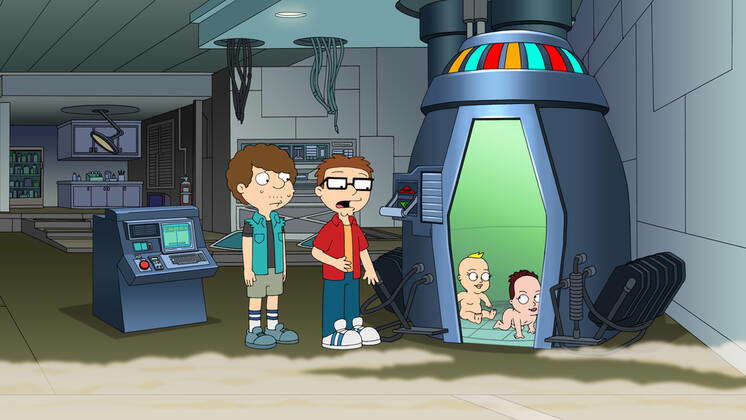 AMERICAN DAD, l-r: Snot, Steve Smith in Steve and Snot s Test-Tubular ...
