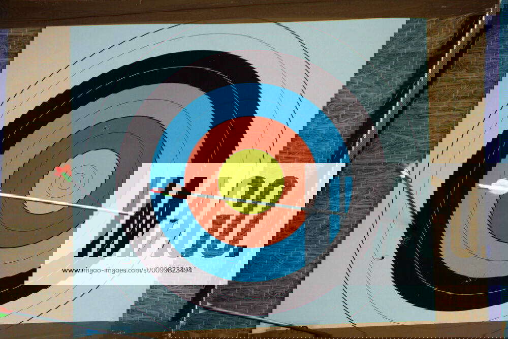 Archer aiming at target archer aiming at target