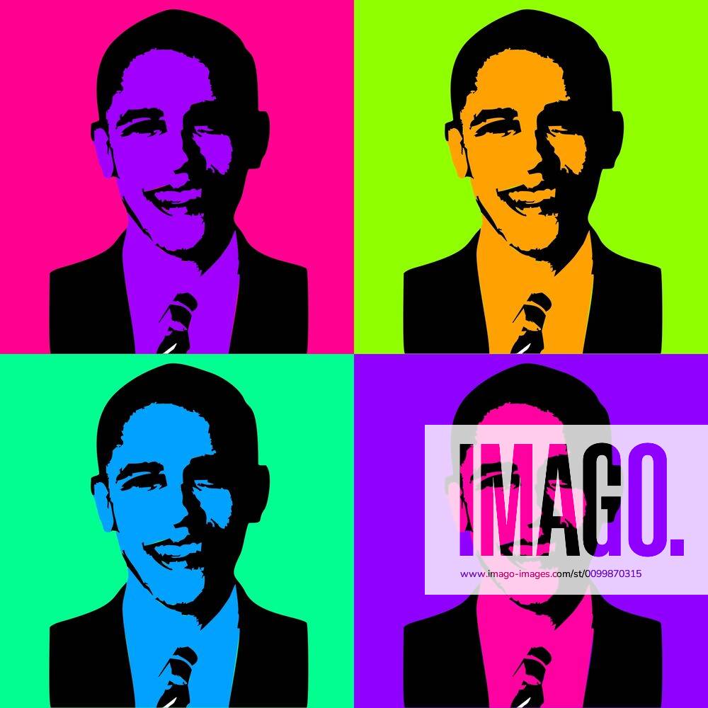 Obama President Obama in pop art style Y