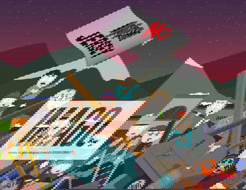 SOUTH PARK, (from left): Jimbo Kern, Ned Gerblansky, Stephen Stotch ...