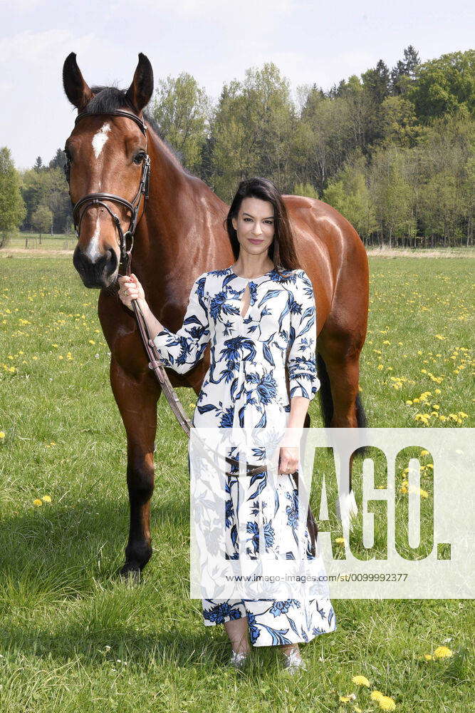 Anna Lena Class with her horse Messi at an exclusive photoshooting The ...
