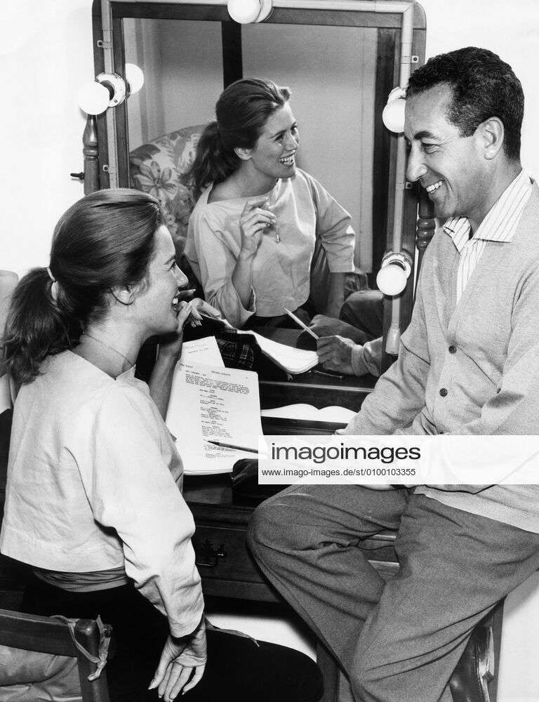 THE REAL MCCOYS, Kathleen Nolan, producer Irving Pincus in dressing ...