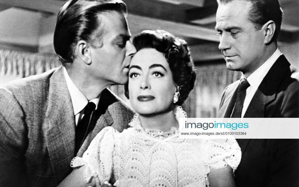 THE REVLON MIRROR THEATER, from left: William Ching, Joan Crawford, James Seay, Because I Love Him